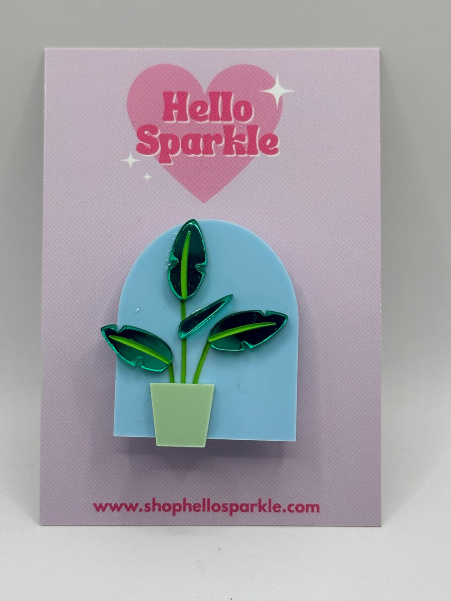 Hello Sparkle : Banana Palm Brooch – Broochaholic