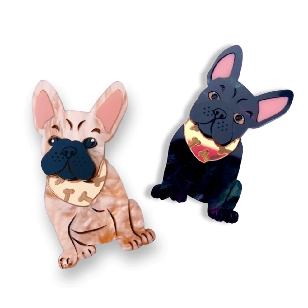 Bling Hound : Frenchie Brooch – Broochaholic