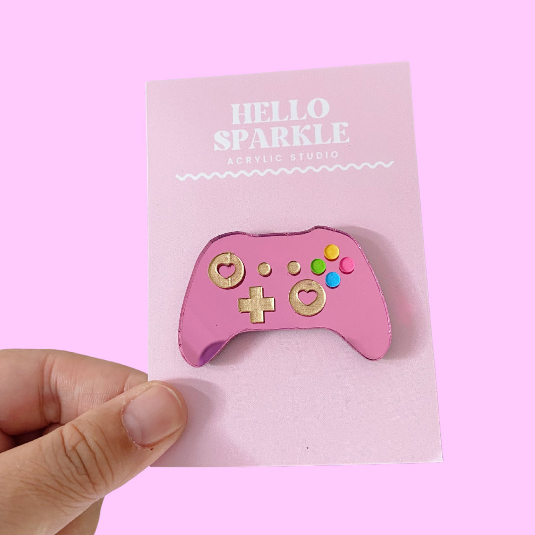 Hello Sparkle : Gamer Brooch – Broochaholic