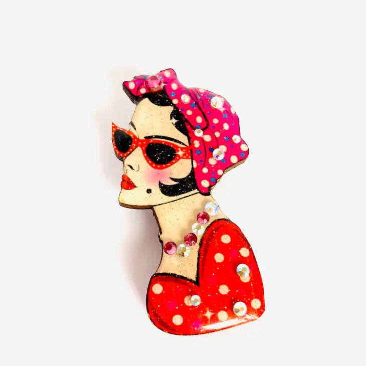 Rosie Rose Parker : Lady Turban Brooch [PRE-ORDER] – Broochaholic