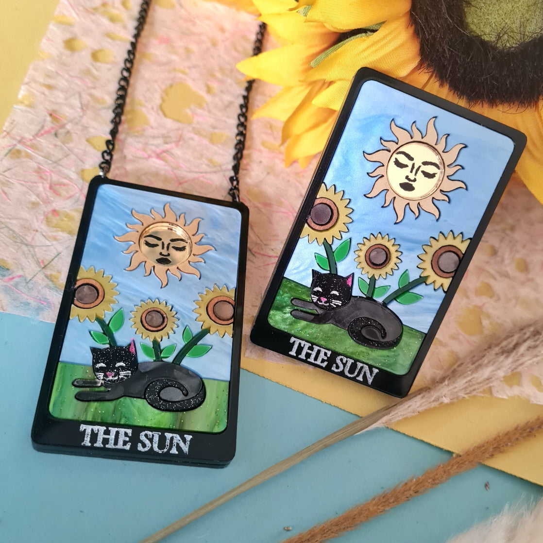 Cherryloco : The Sun Cat Tarot Brooch or Necklace – Broochaholic